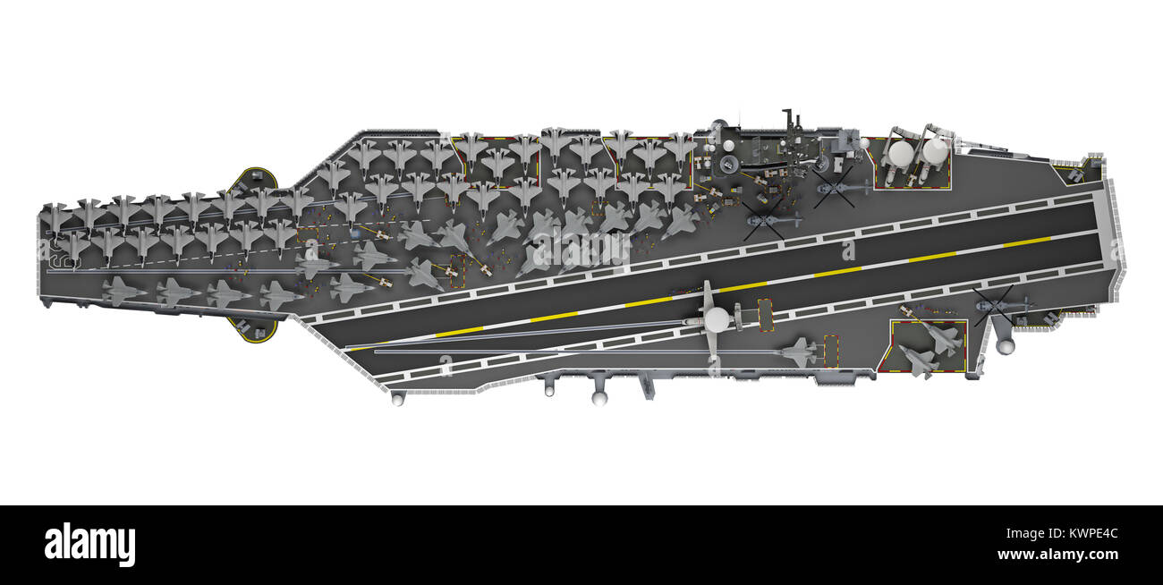On aircraft carrier Cut Out Stock Images & Pictures - Alamy