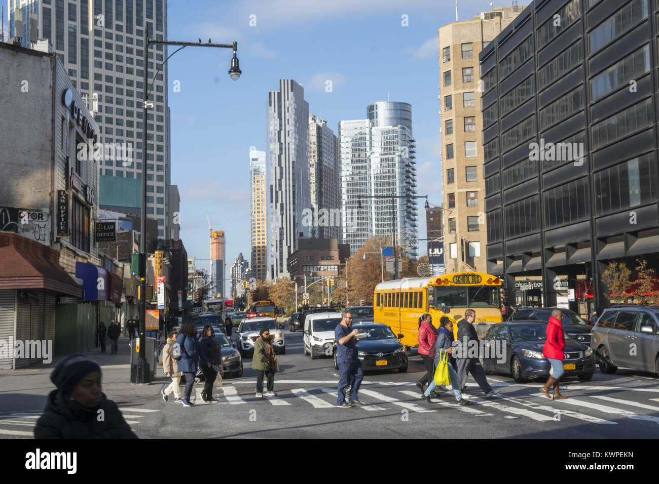 Shiny tall buildings in downtown hi-res stock photography and images ...