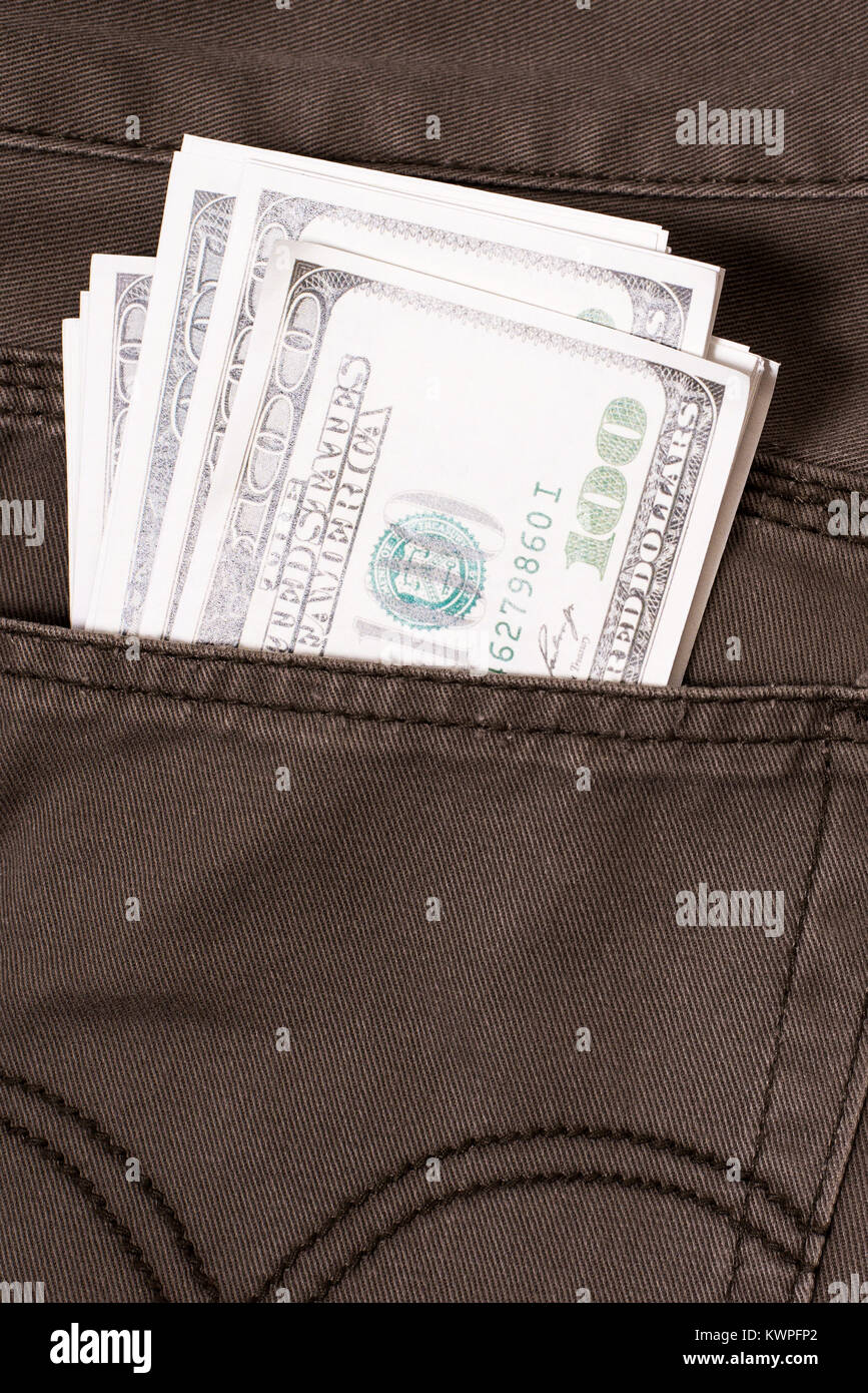 100 dollar bill standing hi-res stock photography and images - Alamy