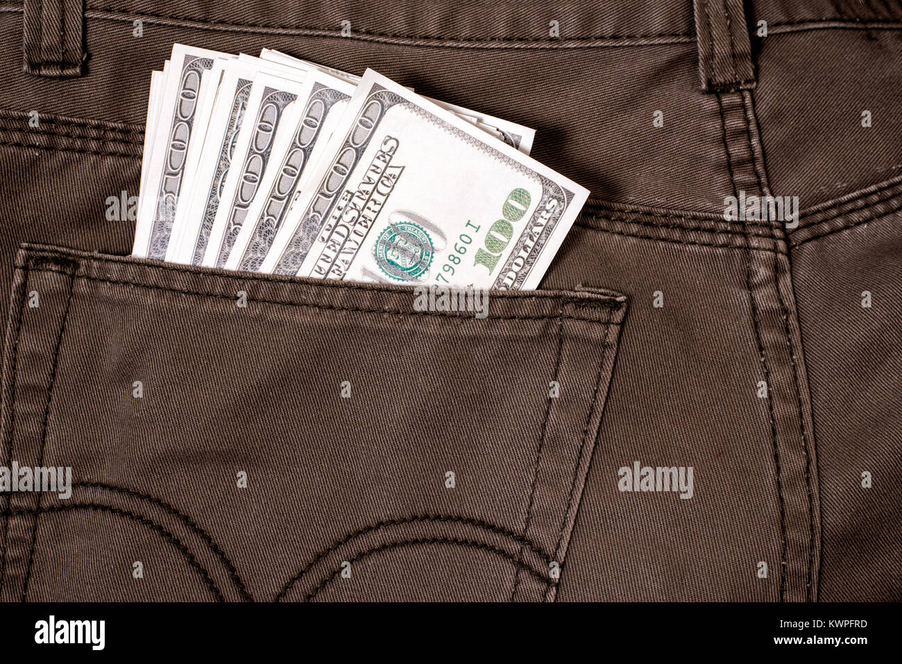 100 dollar bill standing hi-res stock photography and images - Alamy