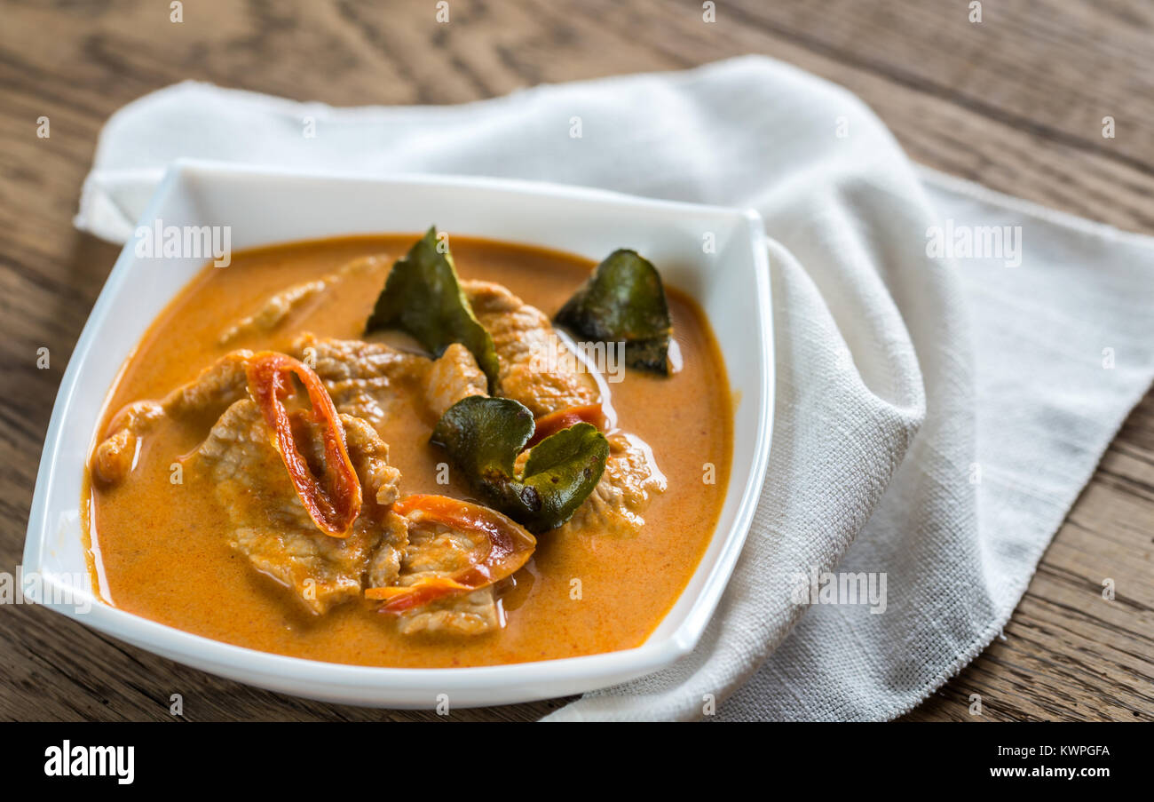 Thai panang pork curry Stock Photo - Alamy