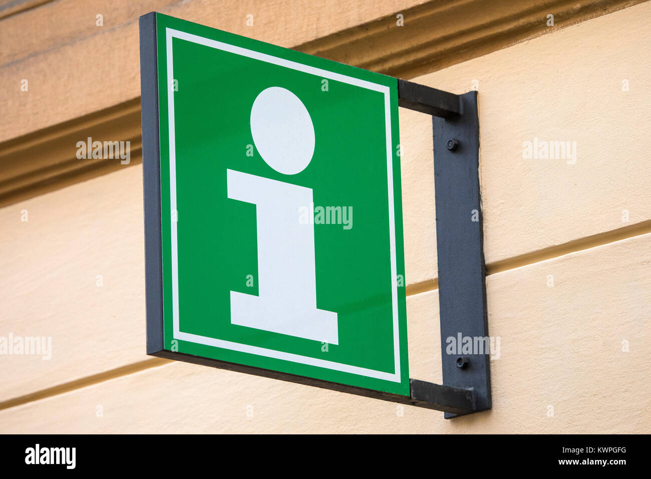 An Information sign for a Tourist Information building Stock Photo - Alamy