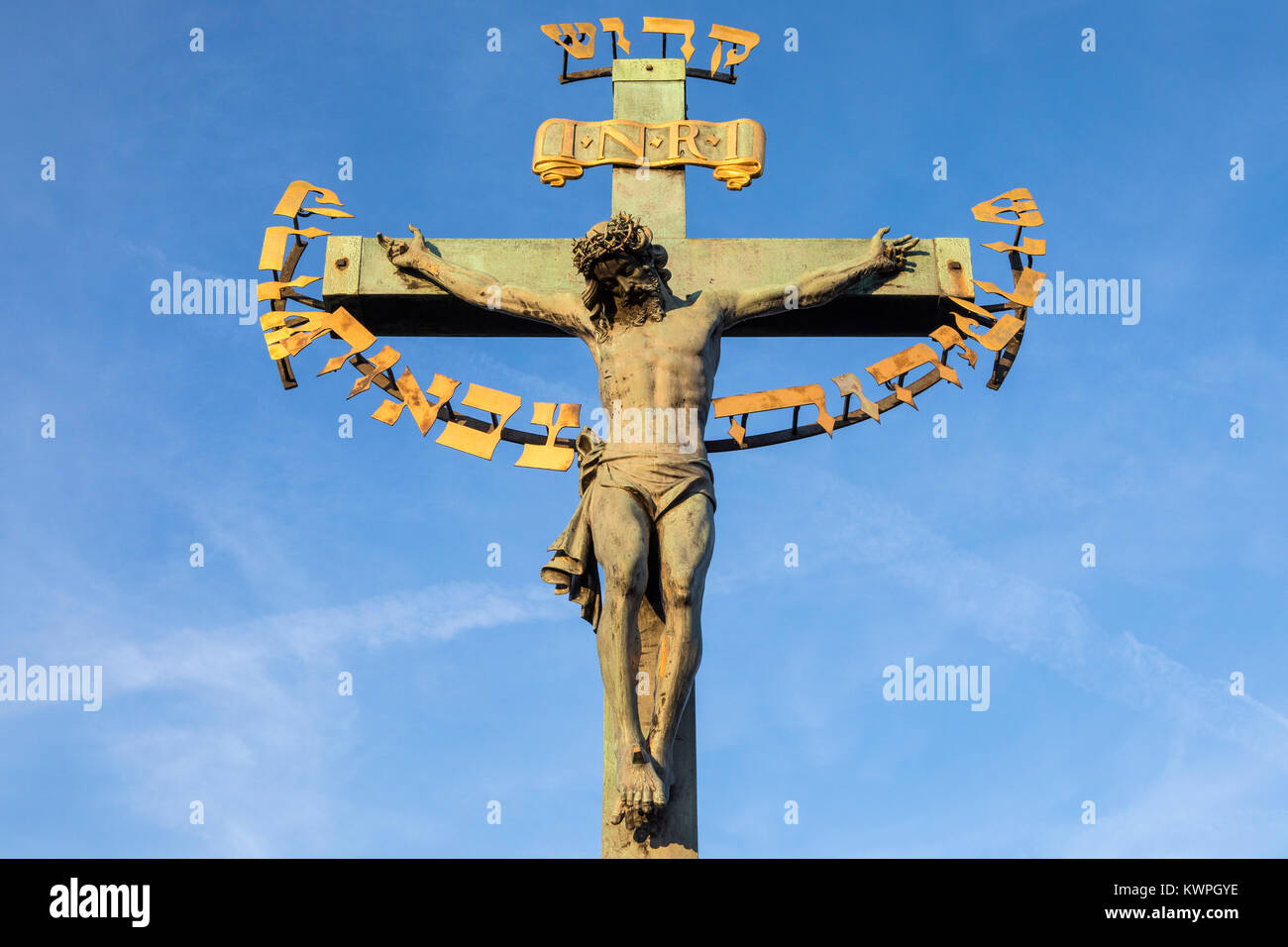Historical cross statue crucified jesus hi-res stock photography and ...