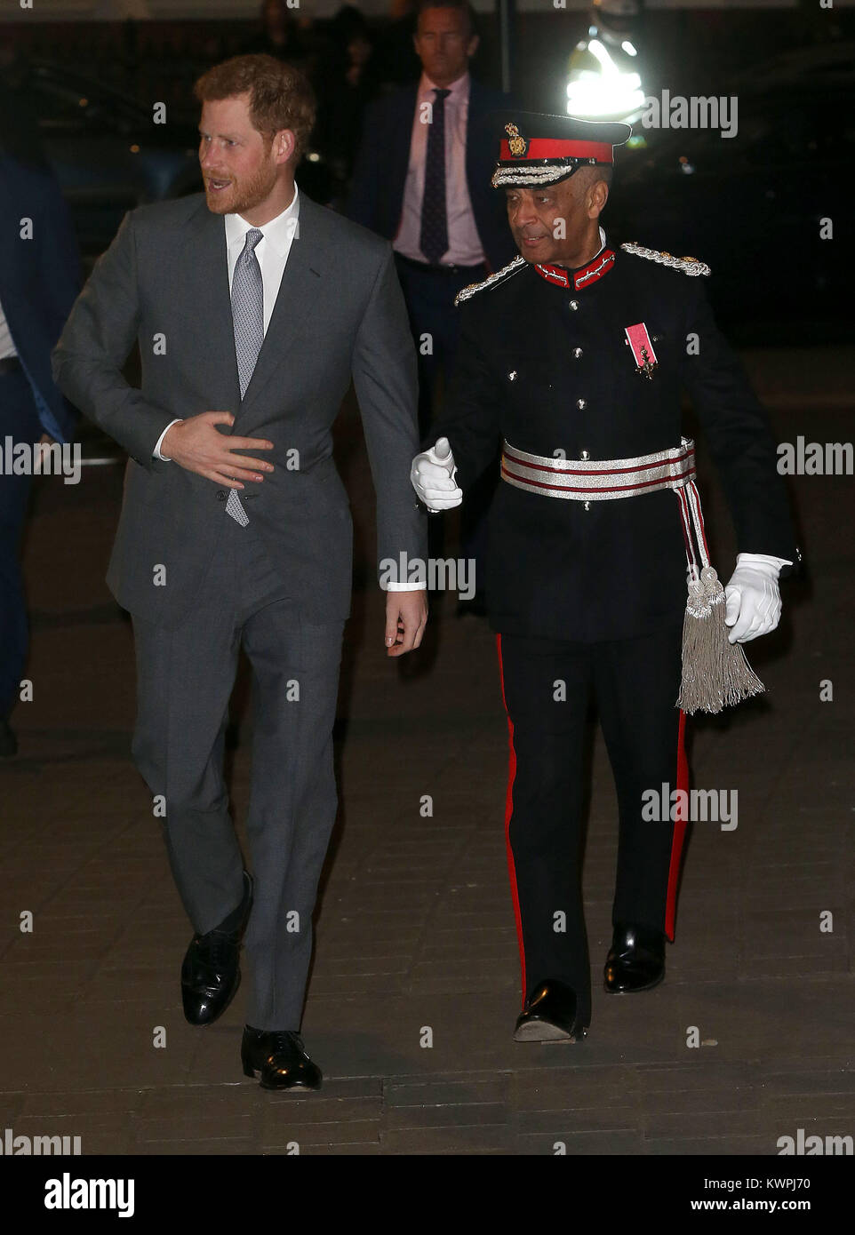 Prince Harry attends the London Fire Brigade Carol Service at ...