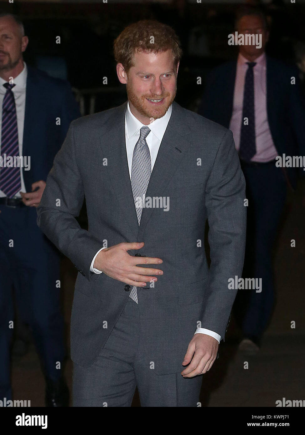 Prince Harry attends the London Fire Brigade Carol Service at ...
