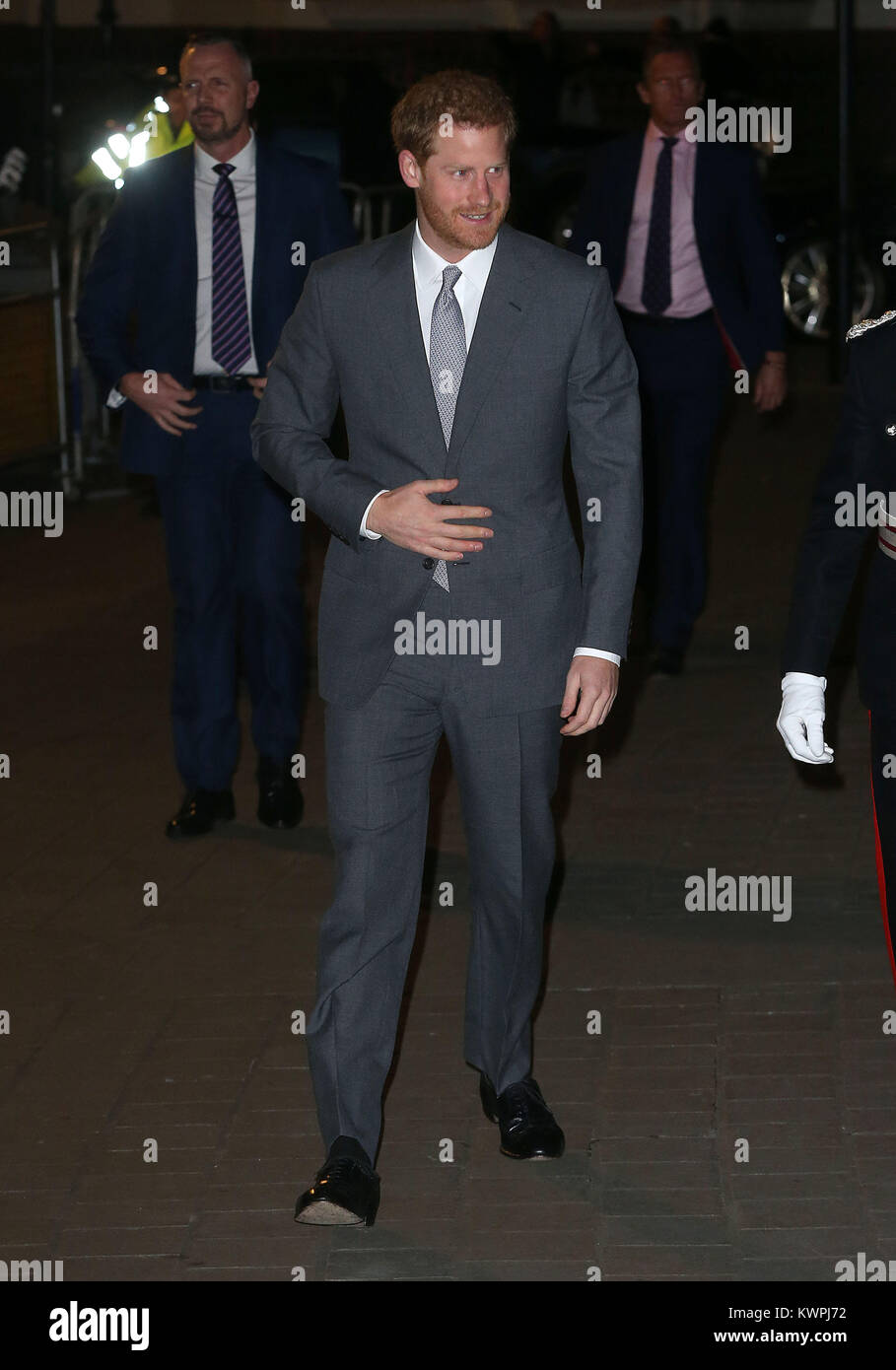 Prince Harry attends the London Fire Brigade Carol Service at ...