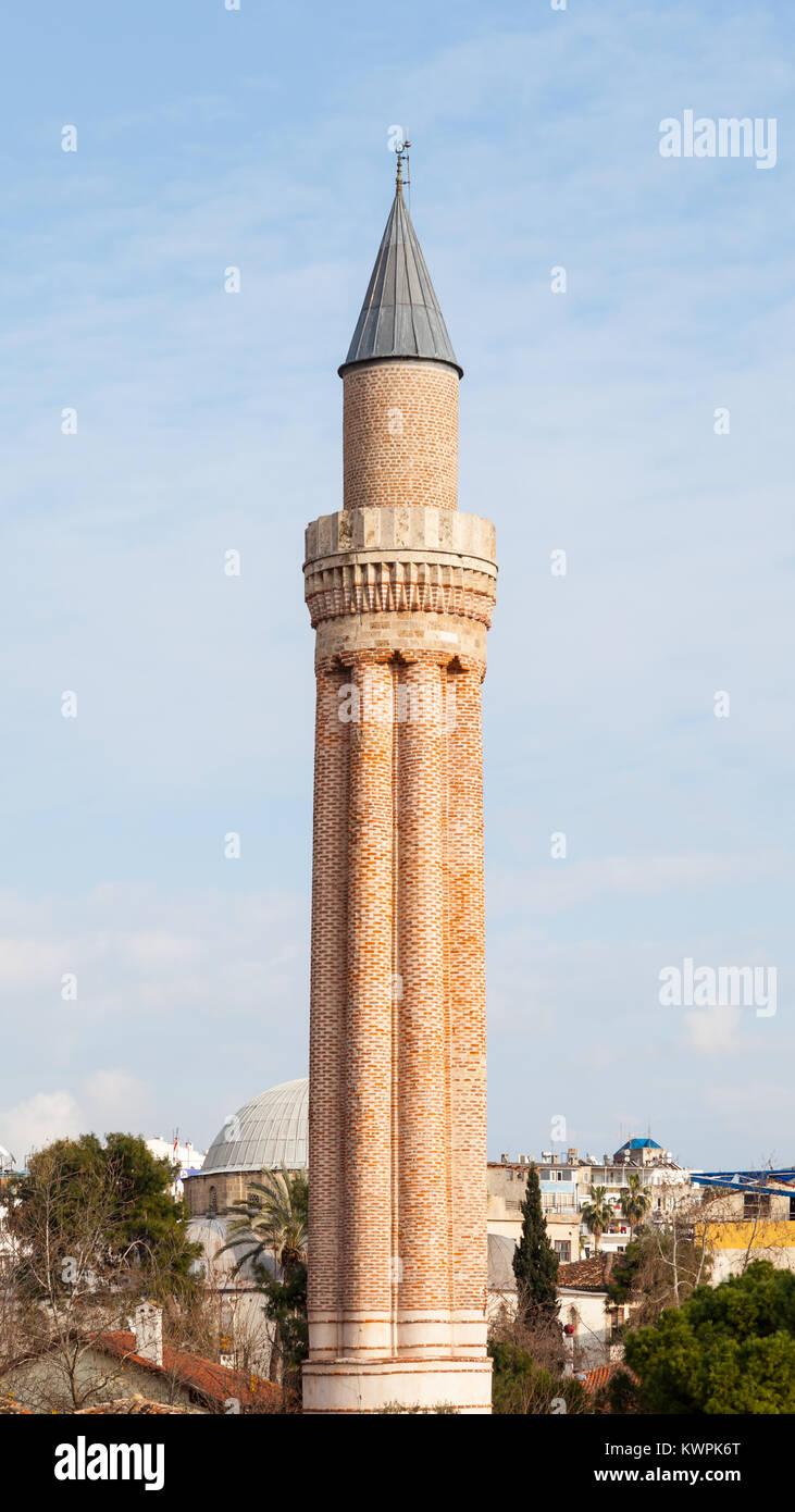 Yivli Minare fluted minaret in Antalya, Sothern Turkey was built by the ...