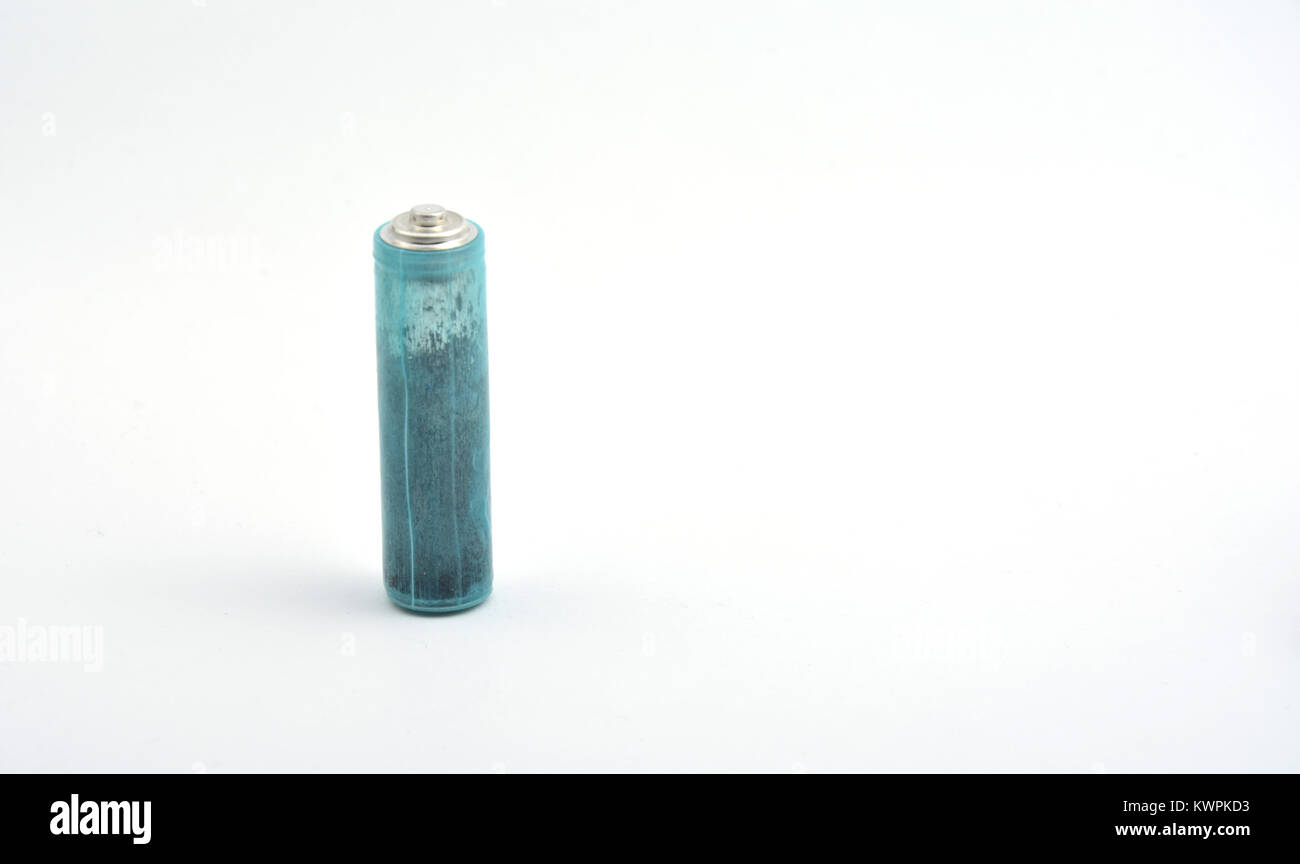 Three AAA batteries isolated on white background Stock Photo - Alamy