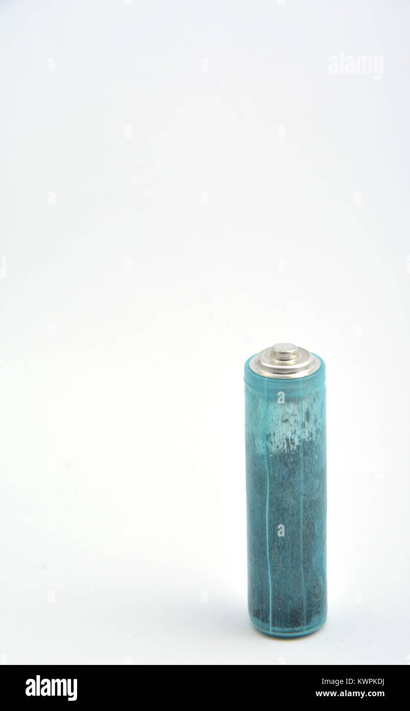 Three AAA batteries isolated on white background Stock Photo - Alamy