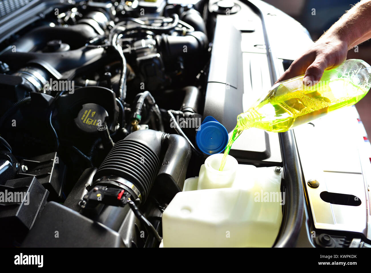 Car coolant bottle hi-res stock photography and images - Alamy