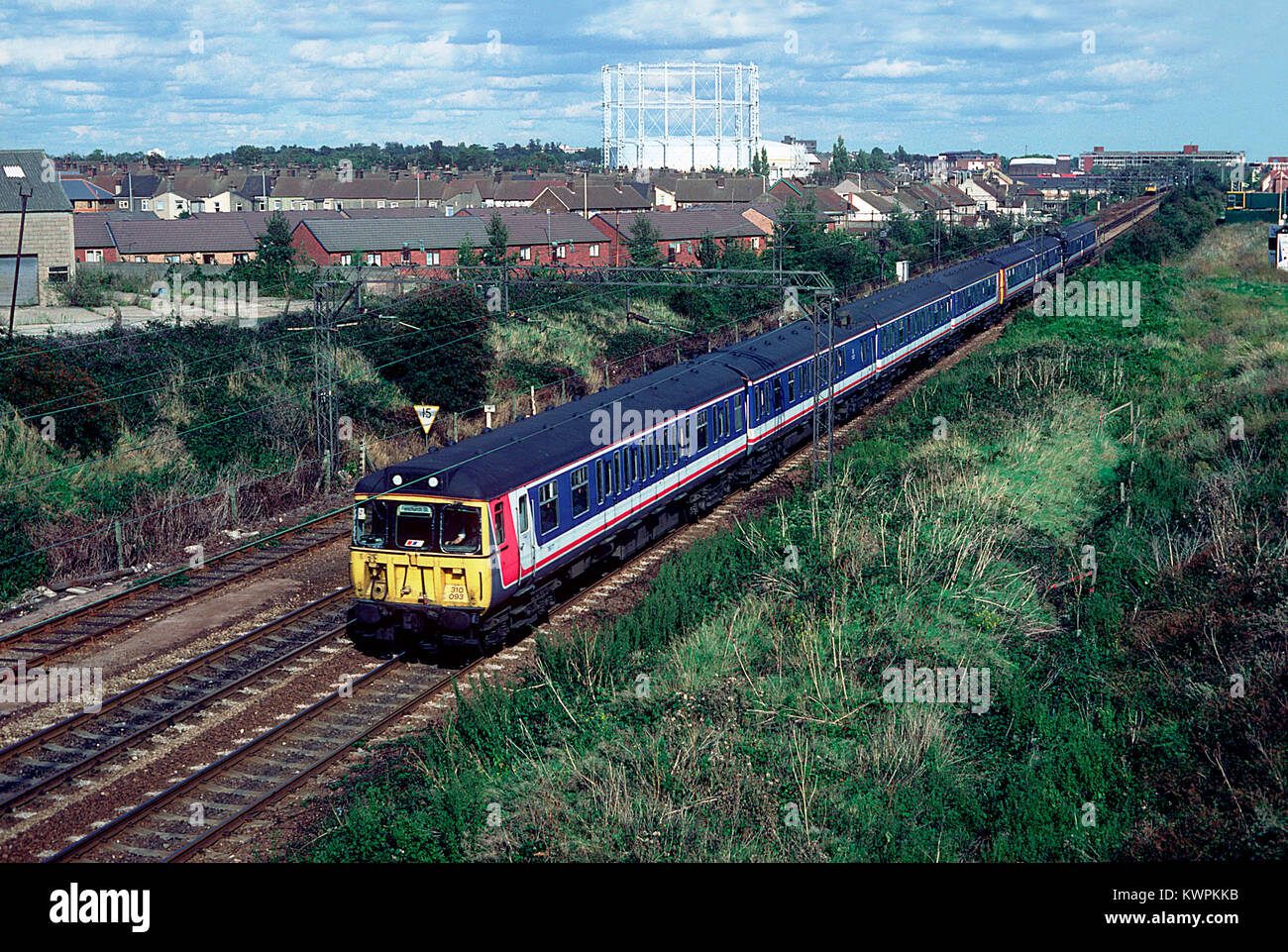 A pair of class 310 EMUs numbers 310093 and 310091 forming a Network ...
