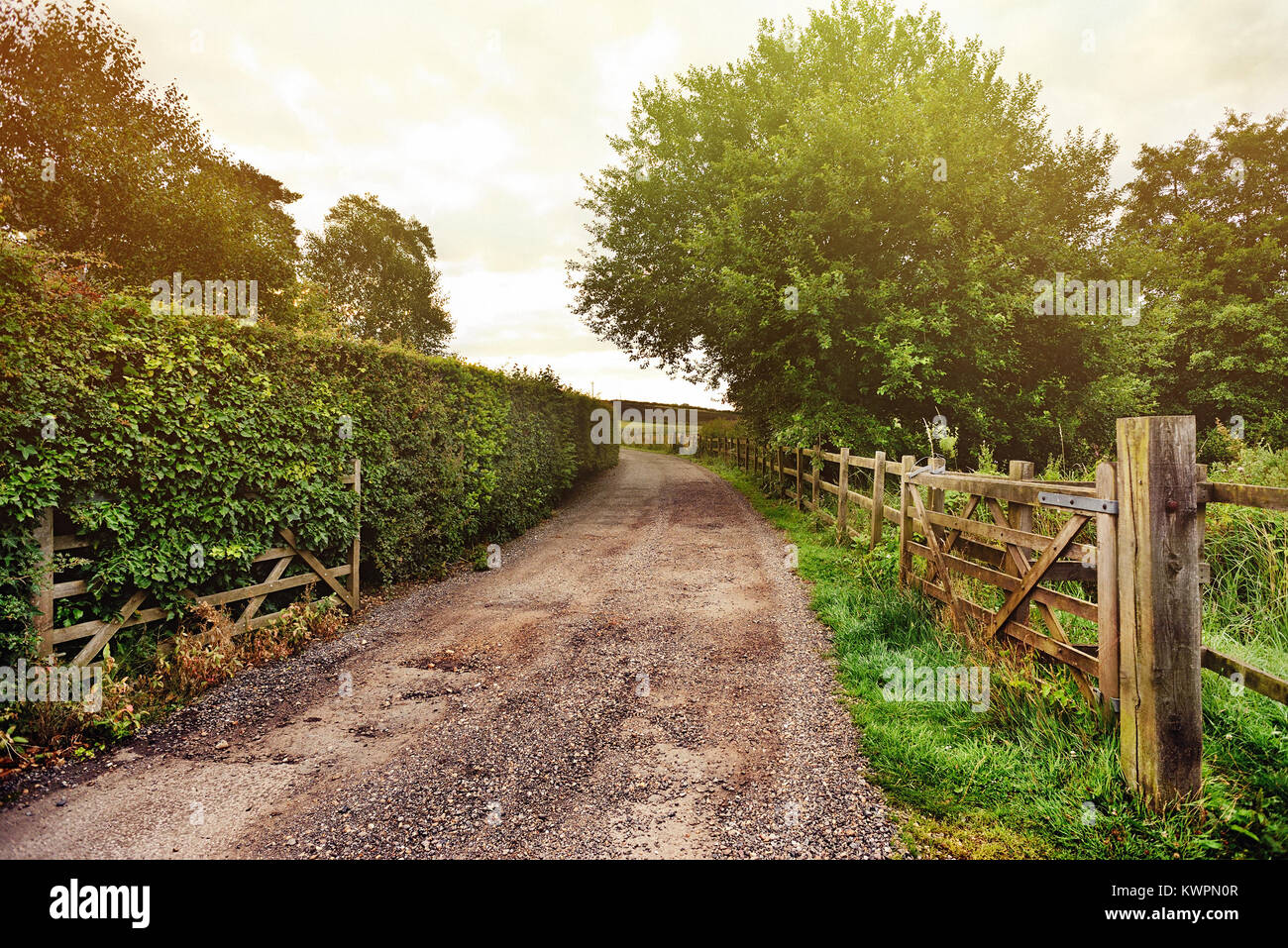 Beautiful English countryside. Stunning landscape over English ...