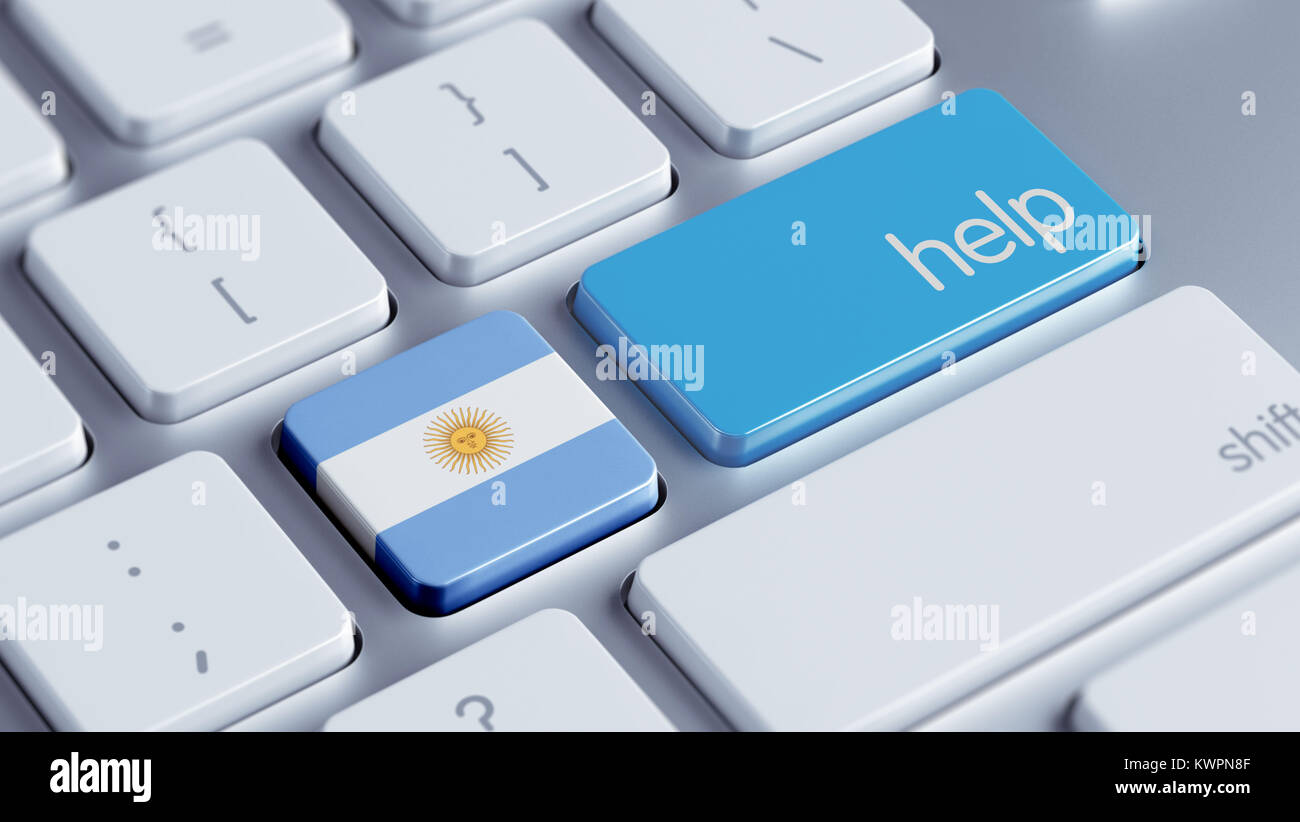 Argentina High Resolution Help Concept Stock Photo - Alamy