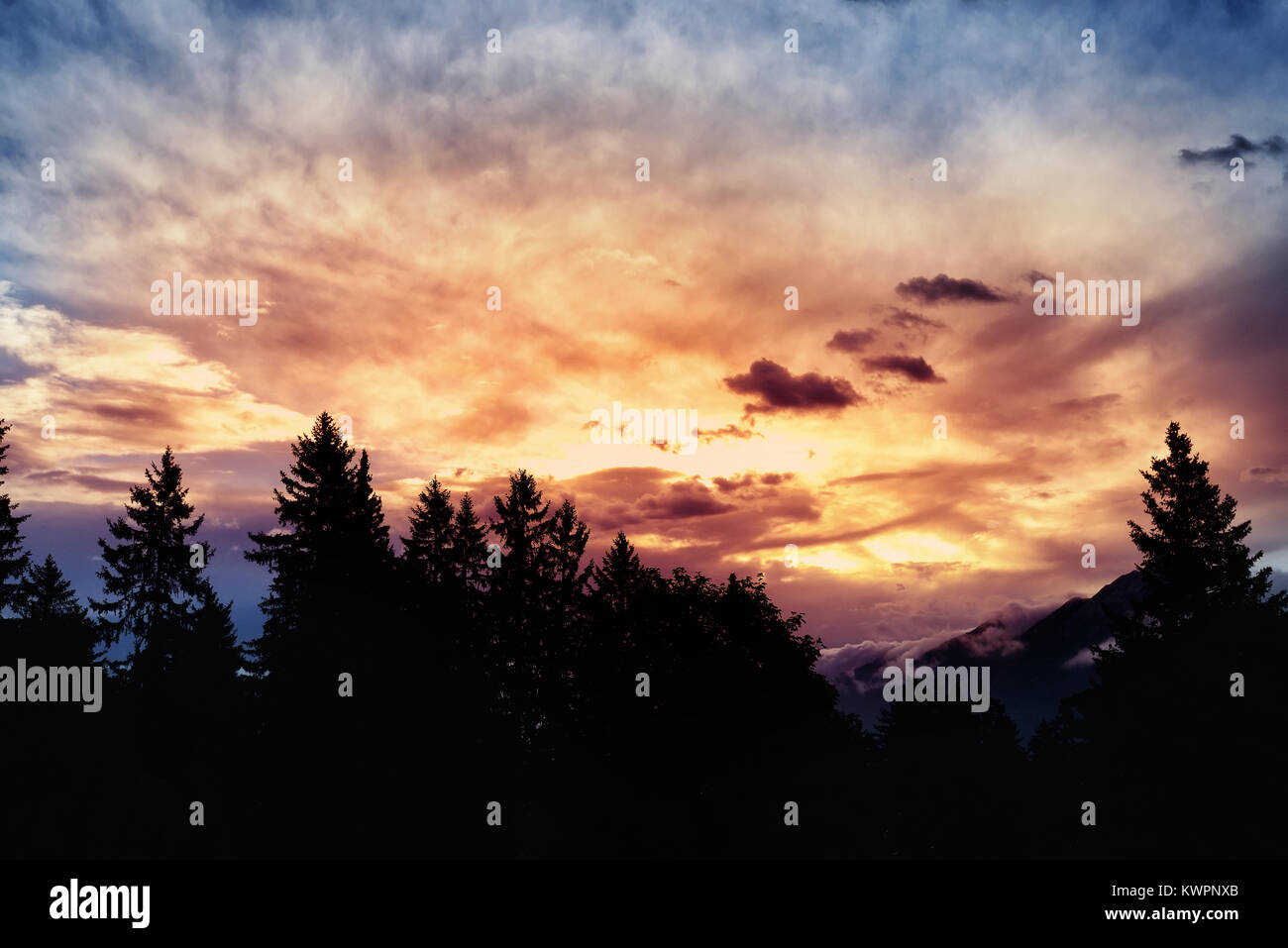 Panoramic view fantastic silhouette hi-res stock photography and images ...