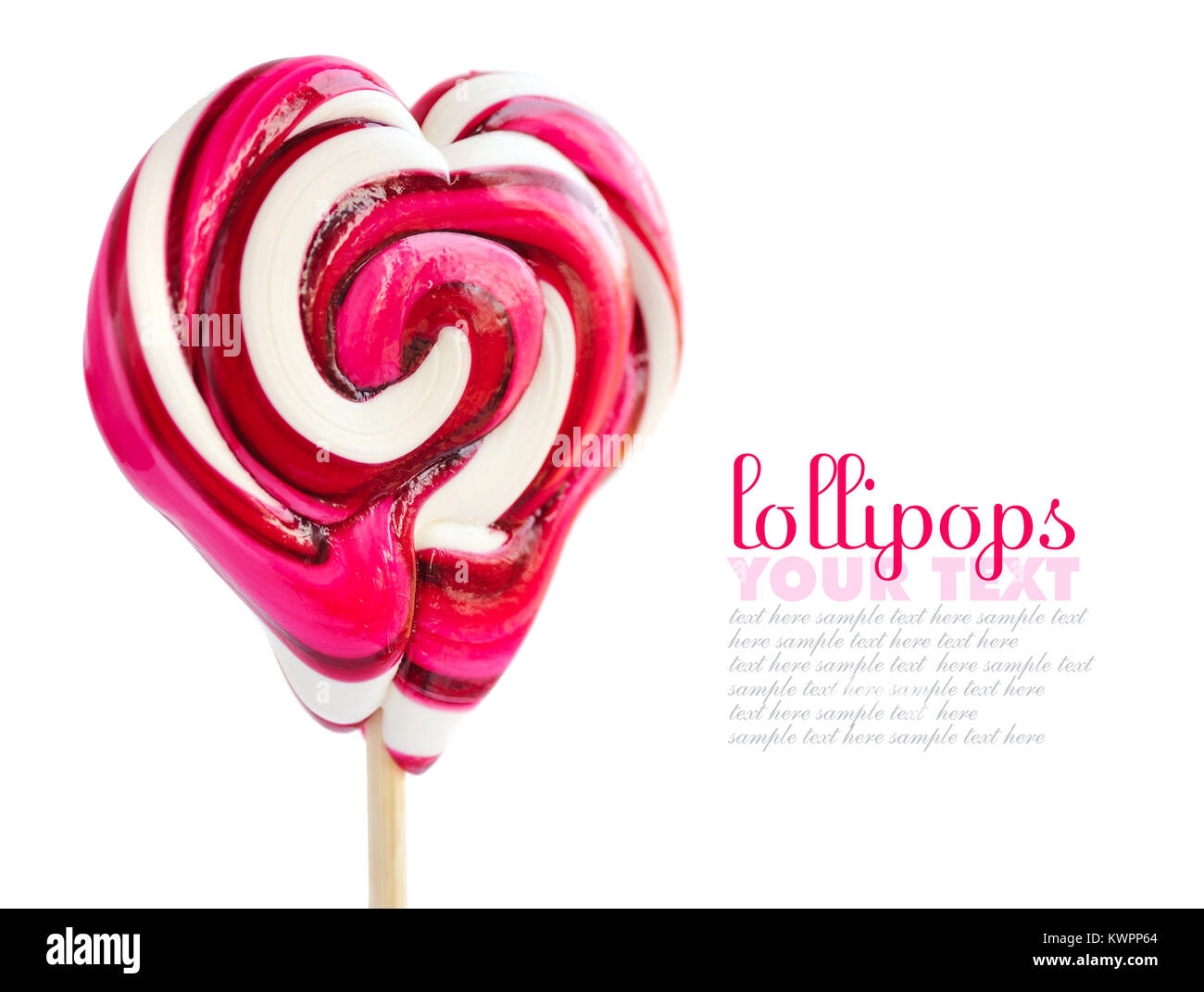 Lollipop in the shape of a heart hi-res stock photography and images ...