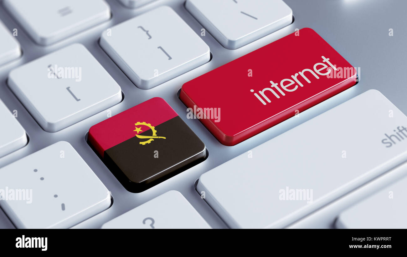Angola High Resolution Internet Concept Stock Photo - Alamy