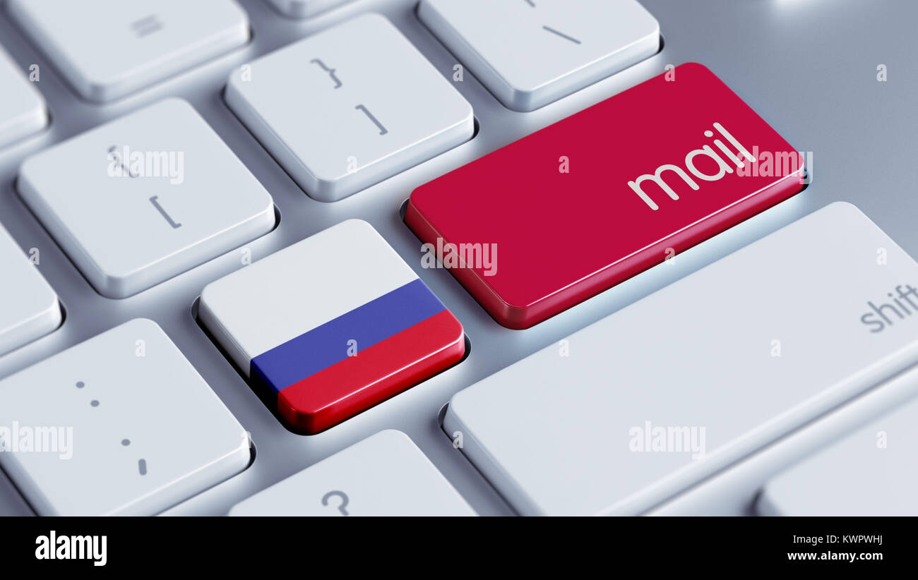Russia High Resolution Mail Concept Stock Photo - Alamy