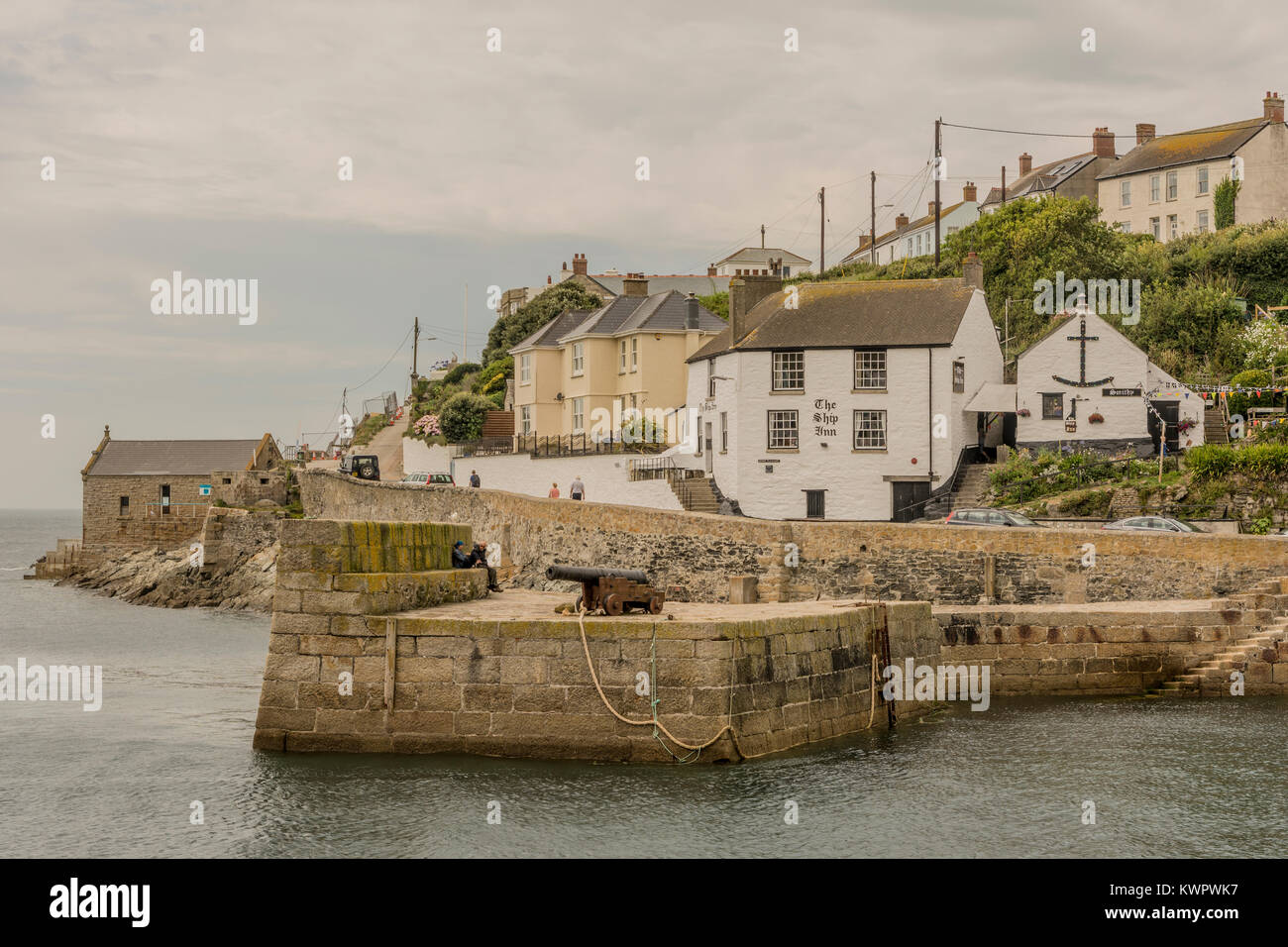 The Ship Inn, Porthleven, Cornwall, UK Stock Photo - Alamy