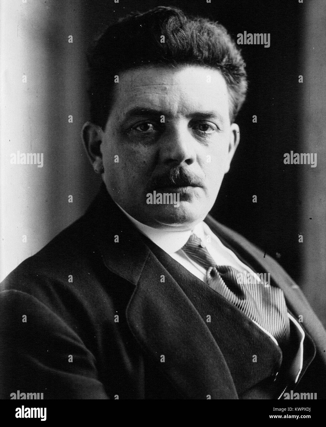 Portrait of Édouard Herriot, French politician and statesman, taken in ...