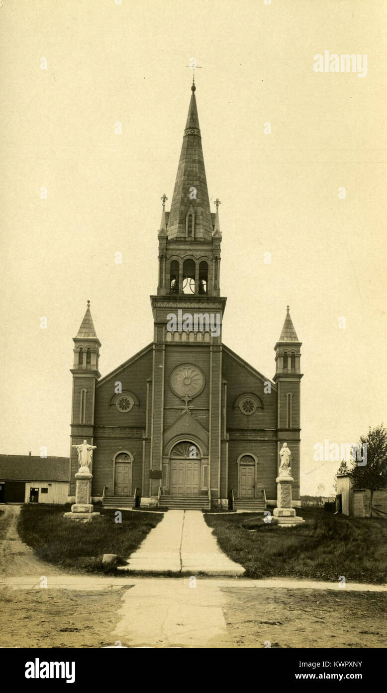 The Église d’Hérouxville in Quebec, Canada, is a historic Roman ...
