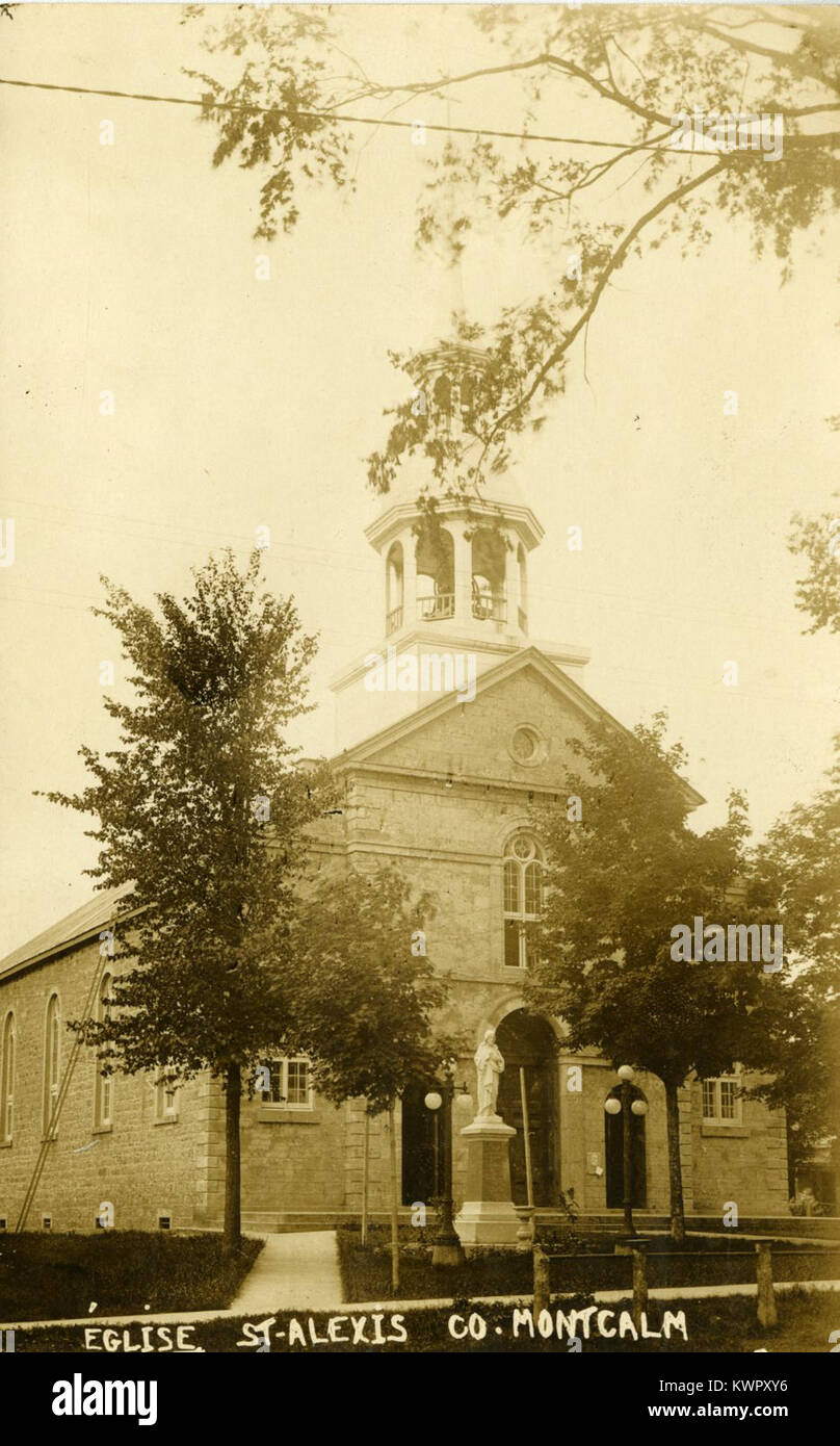 This image depicts the Church of Saint-Alexis, located in Quebec ...