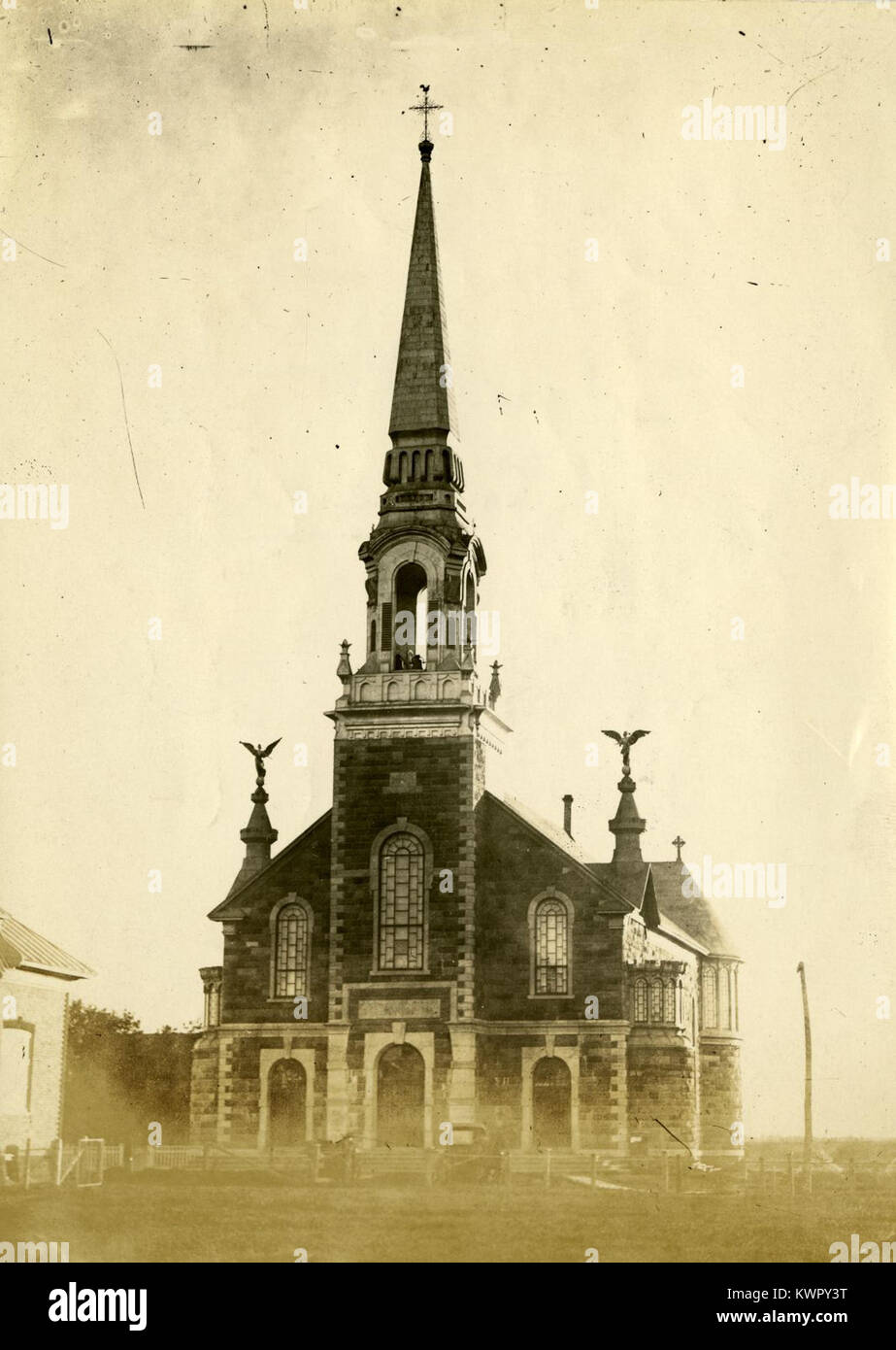 The Église de Saint-Lambert, located in the county of Lévis, Quebec, is ...
