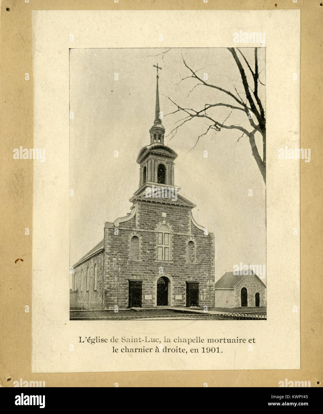 Église de Saint-Luc, la chapelle mortuaire et le charnier BAnQ ...