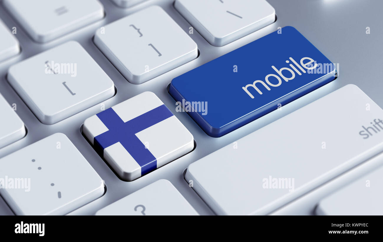 Finland High Resolution Mobile Concept Stock Photo - Alamy