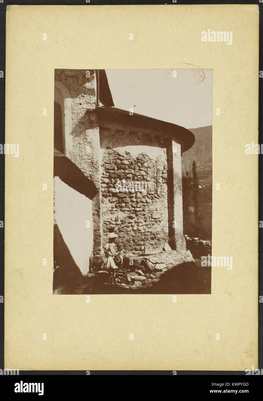 The Église Notre-Dame de Sassis, depicted in a work by J-A Brutails ...