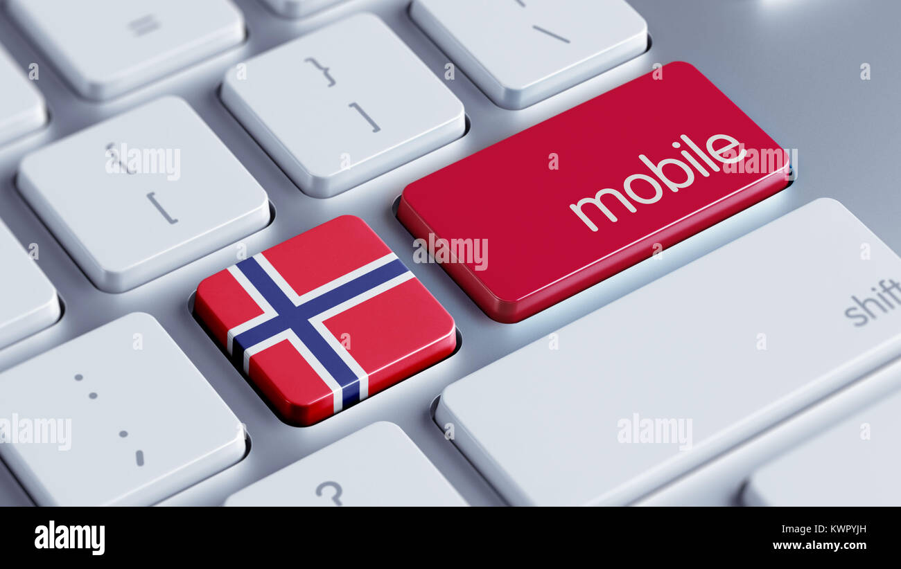 Norway High Resolution Mobile Concept Stock Photo - Alamy