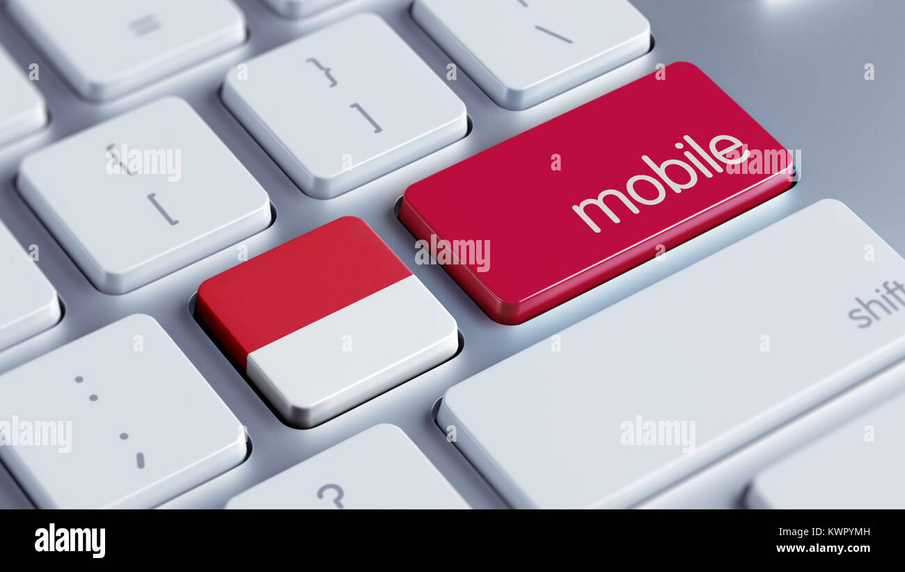 Indonesia High Resolution Mobile Concept Stock Photo - Alamy