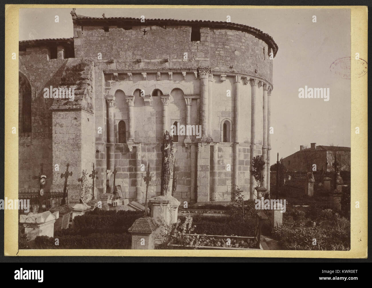 The Church of Saint-Quentin de Saint-Quentin-de-Baron in France is a ...