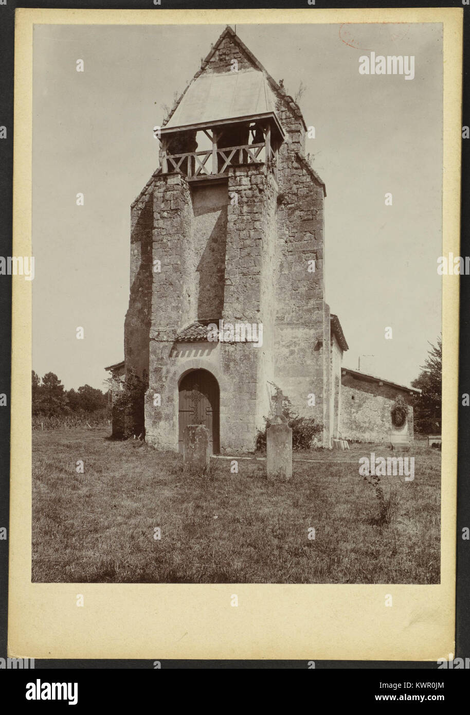 The Church of Saint-Vincent de Marimbault, a historical building ...