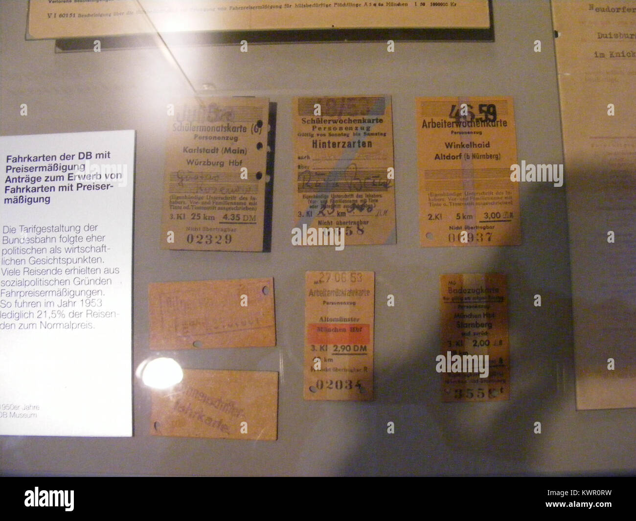 1950s train ticket hi-res stock photography and images - Alamy