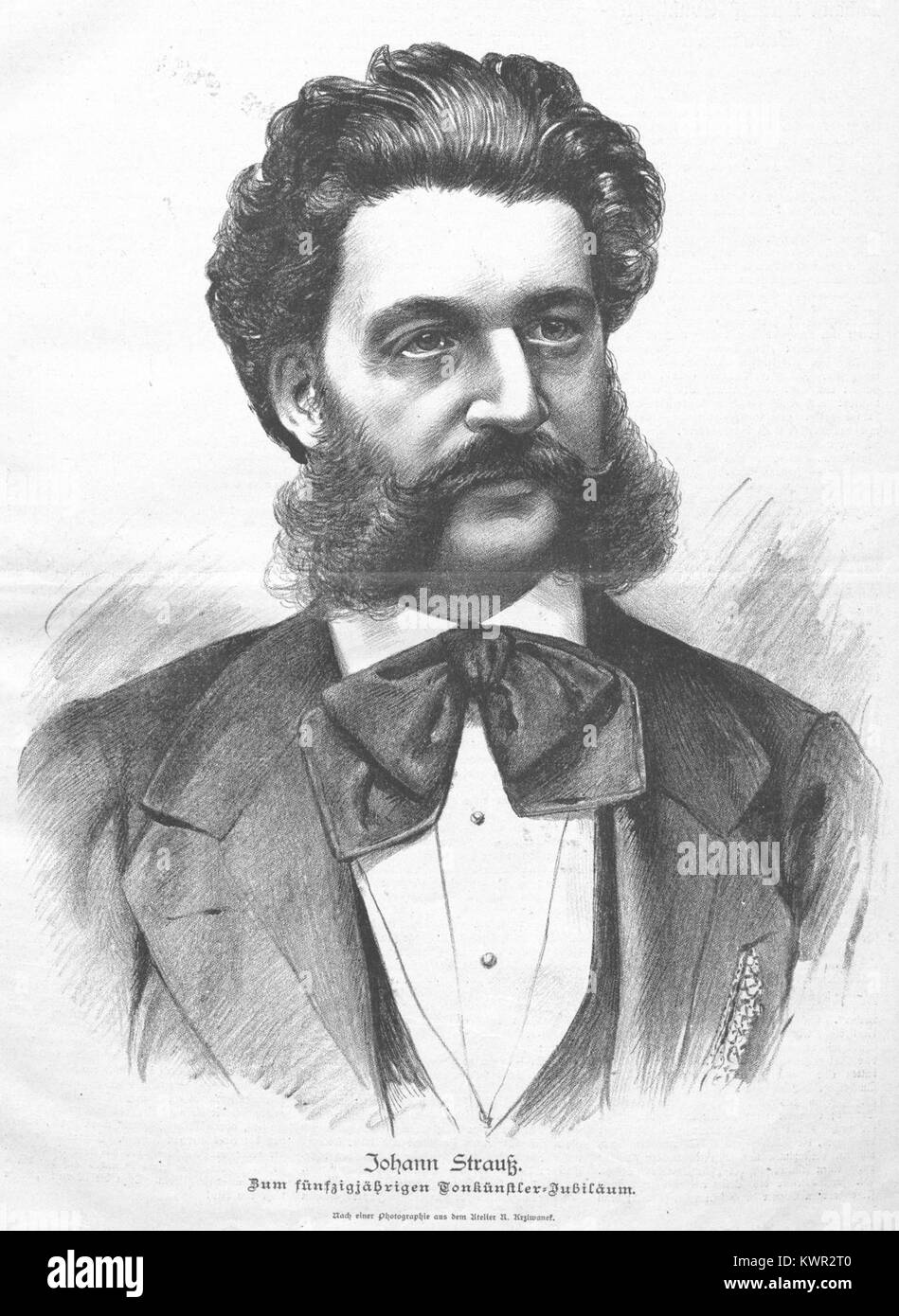This 1894 publication features a piece by Johann Strauss, showcasing ...