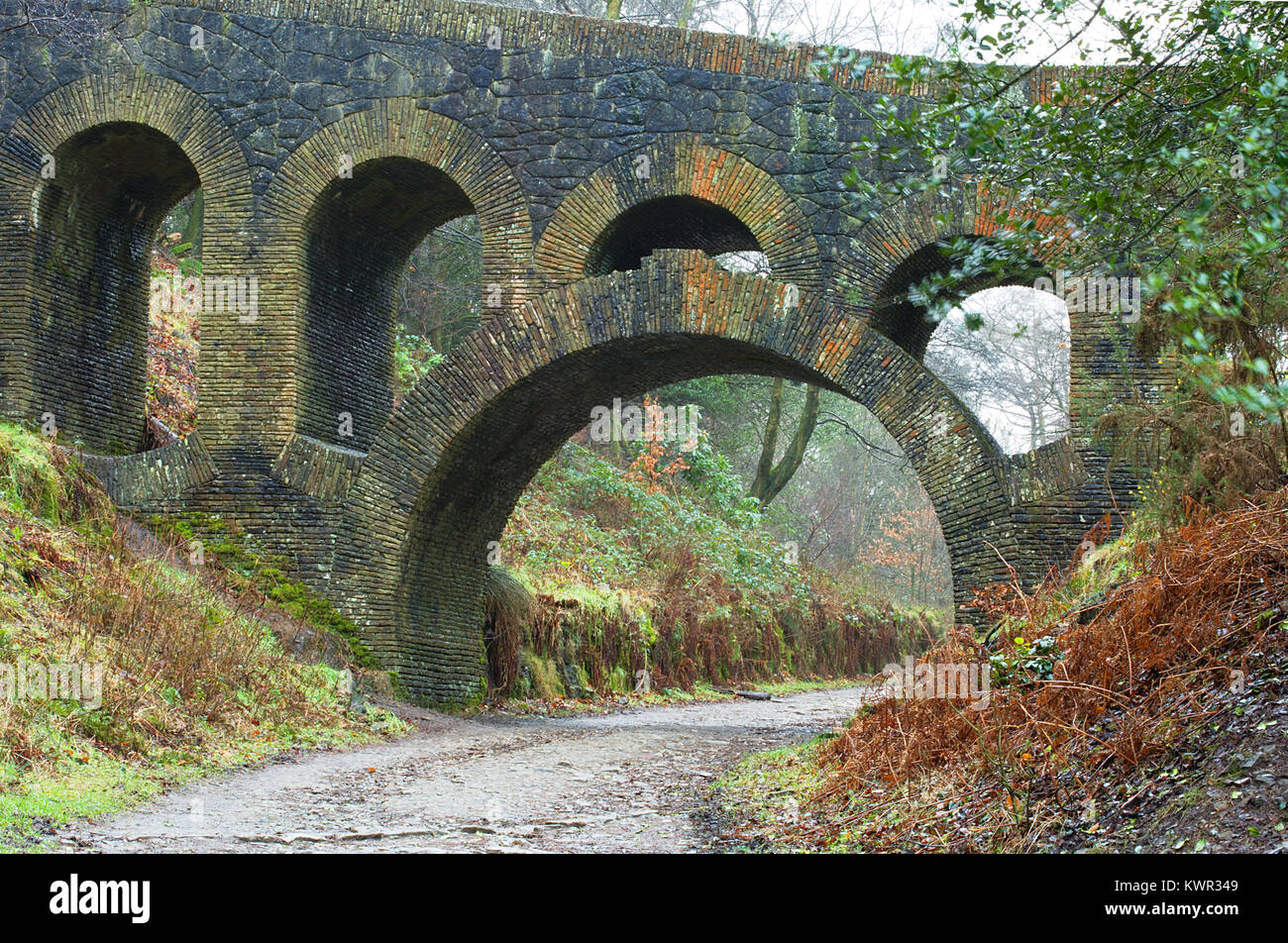 A picturesque bridge, the Seven Arched Bridge, The terraced Gardens ...