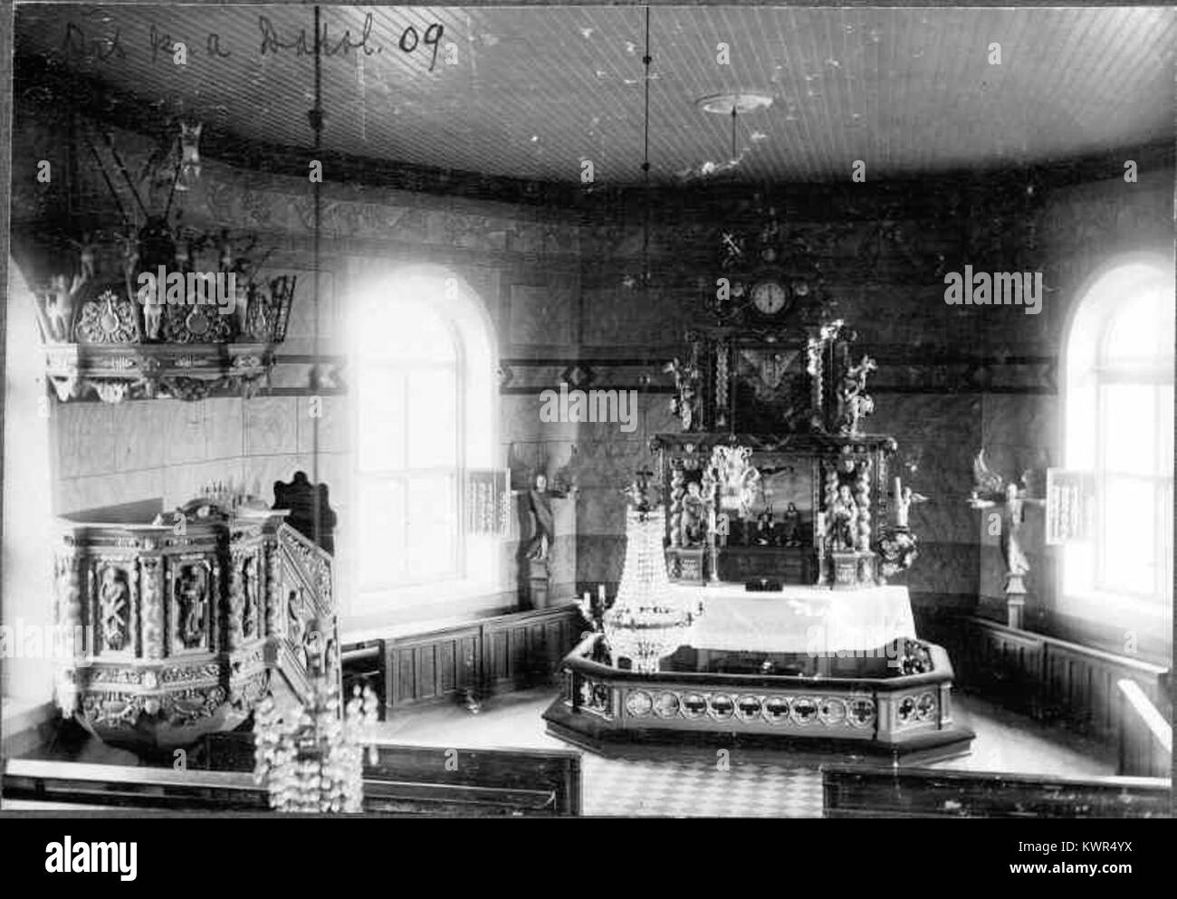 This image shows the interior or exterior of a church in the location ...
