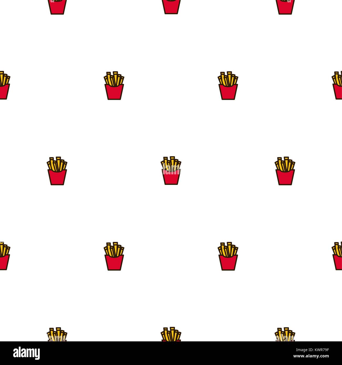 French fries pattern design hi-res stock photography and images - Alamy