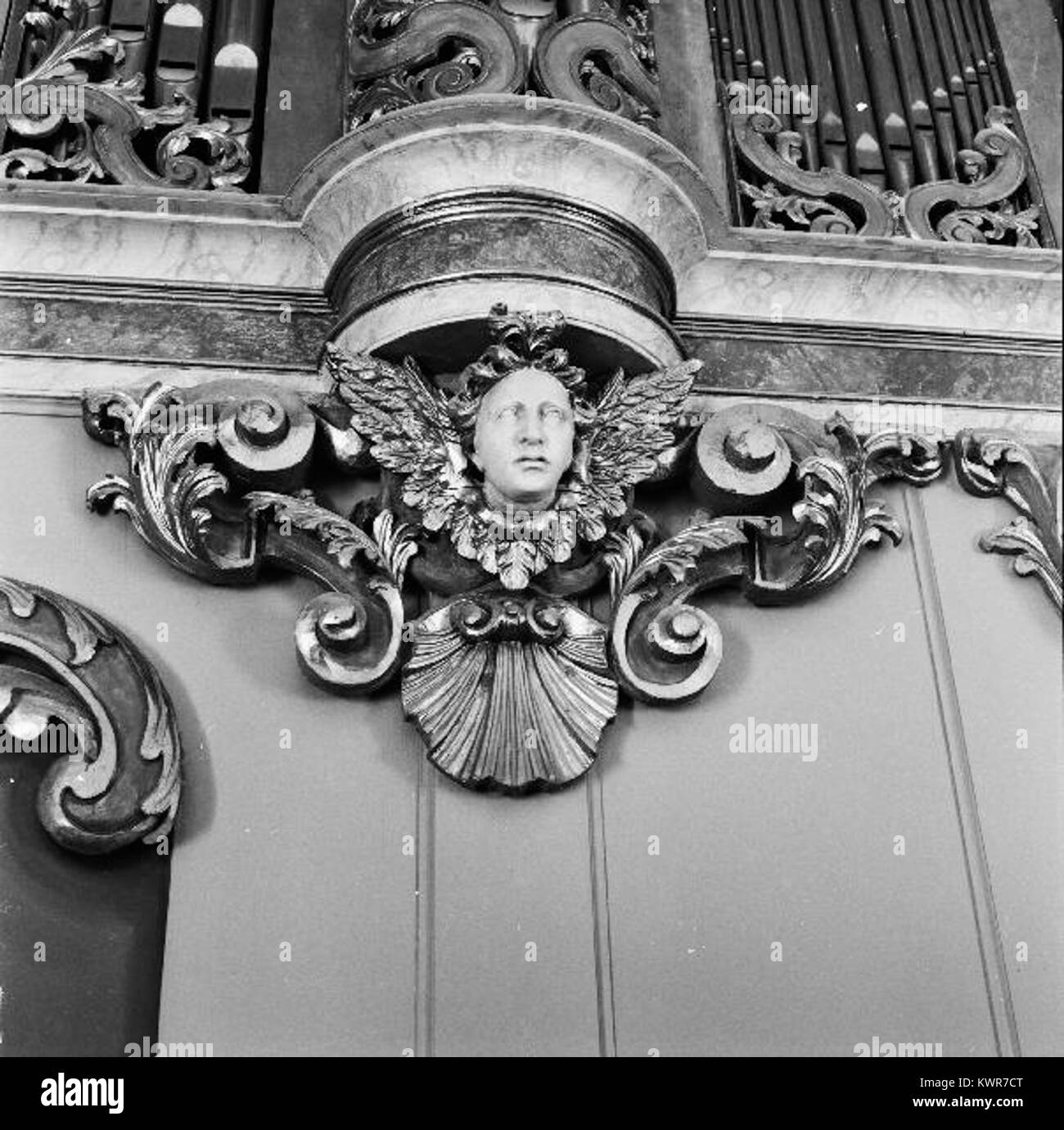 Brick stepped gable tower Black and White Stock Photos & Images - Alamy