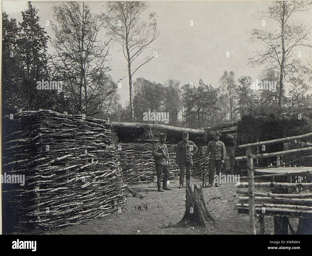 A historical military image showing a different infantry position in ...