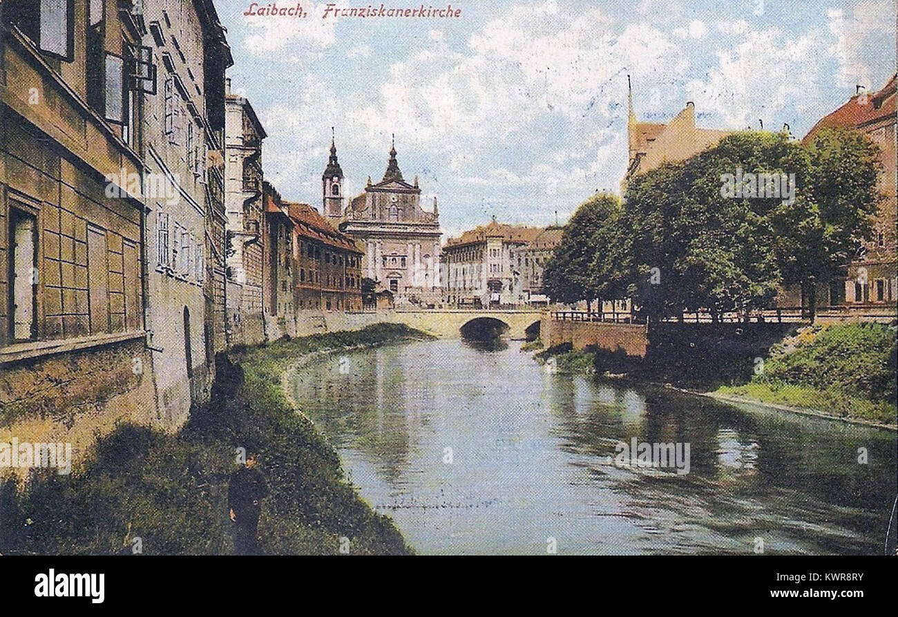 A postcard of the Franciscan Church, showcasing its architectural ...