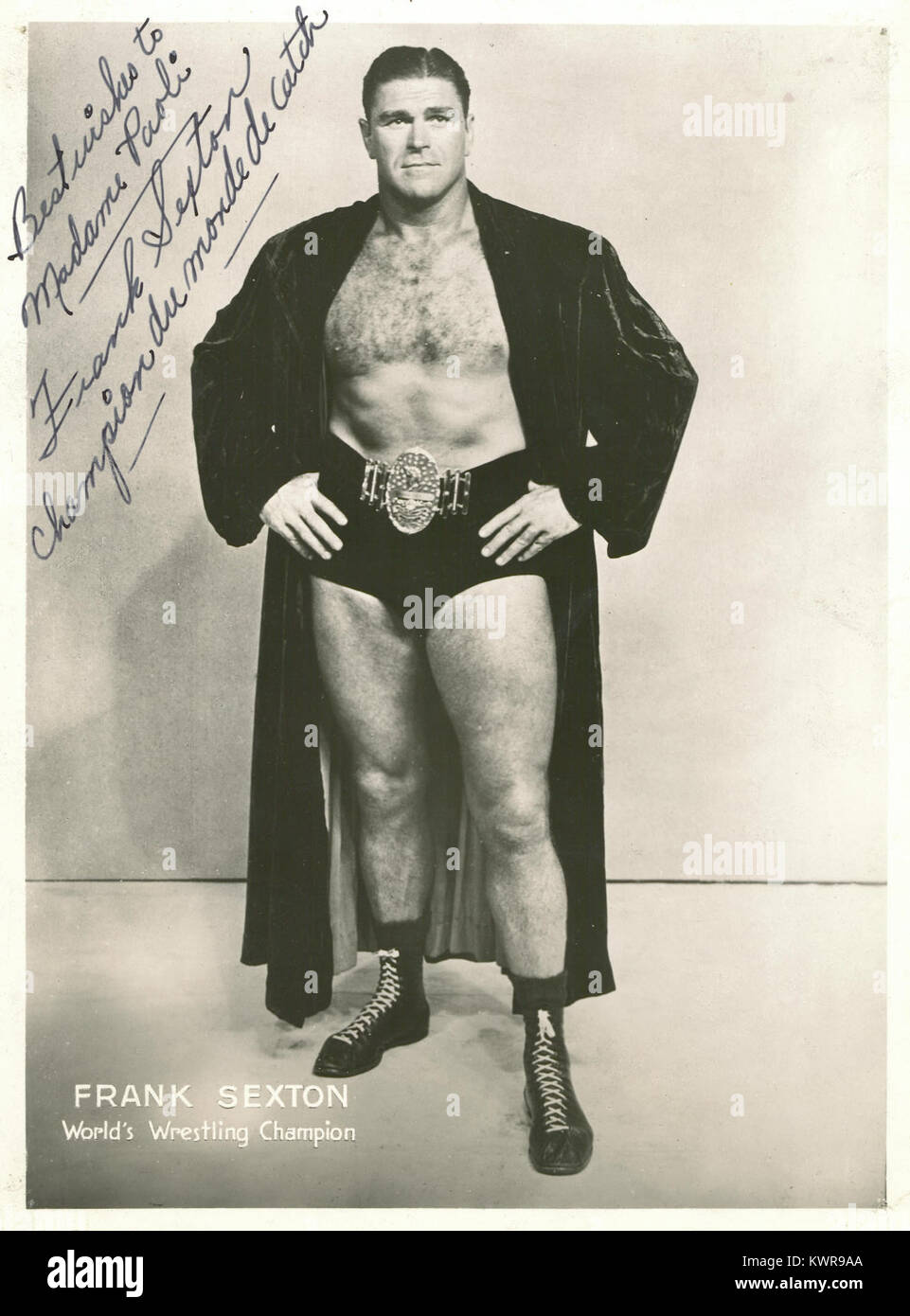 Raoul Paoli - Sport -Photo dédicacée - Franck Sexton Stock Photo - Alamy