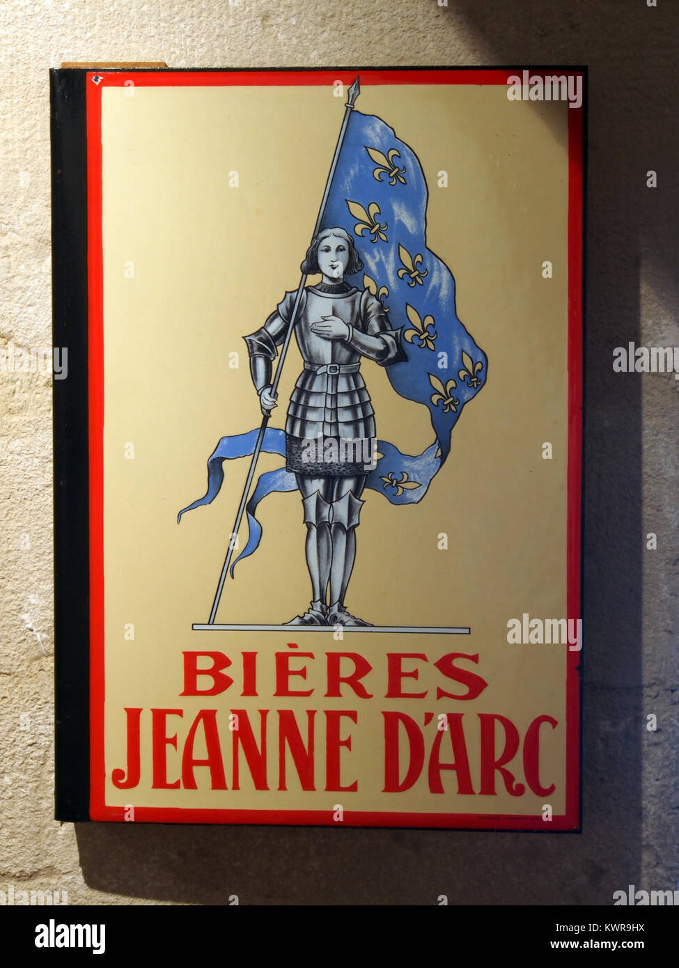 A historical depiction of Jeanne d'Arc (Joan of Arc), the French ...