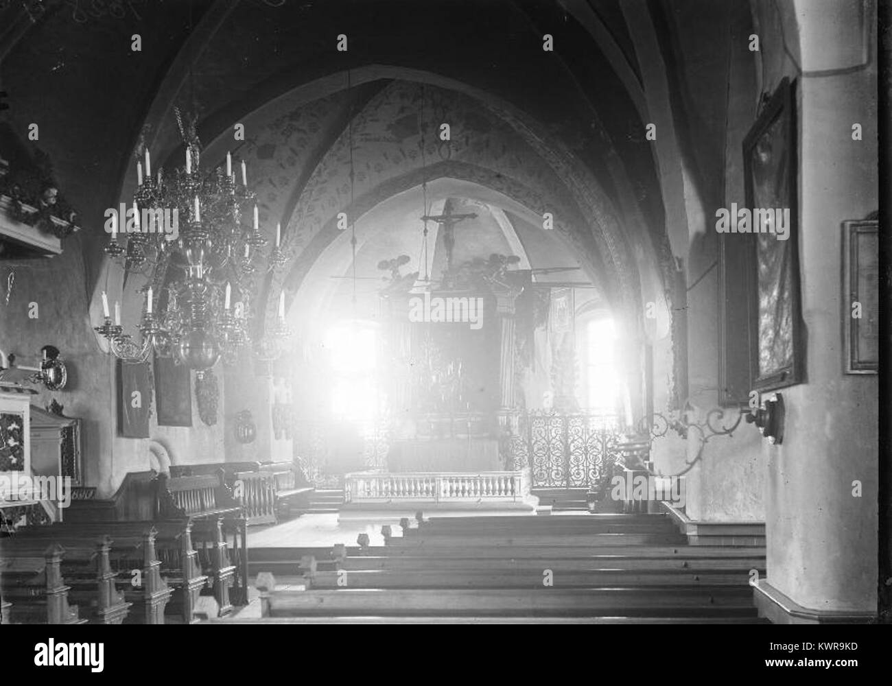 This image shows Östra Ryd Church in Österåker, Sweden, a historic ...