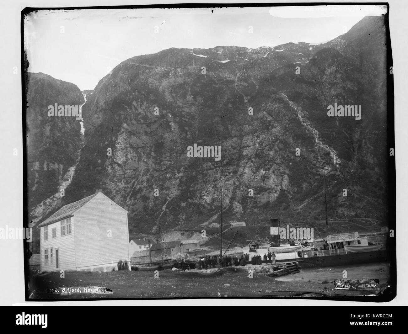 Øifjord, Hardanger - NB MS G4 0108 Stock Photo - Alamy