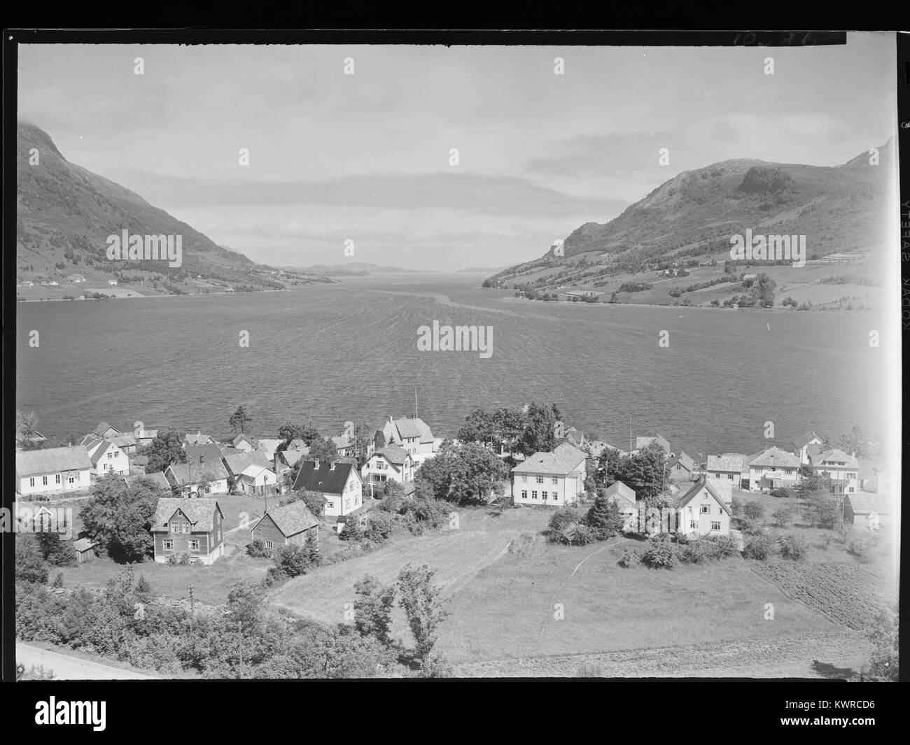 A digital photograph of Ølen, a town in Rogaland County, Norway ...
