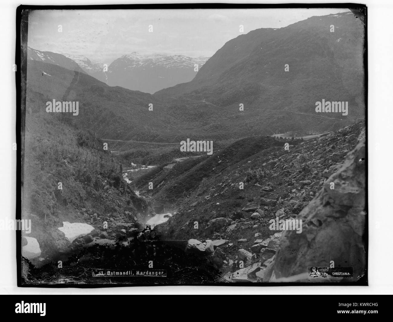 Østmandli, Hardanger - NB MS G4 0507 Stock Photo - Alamy