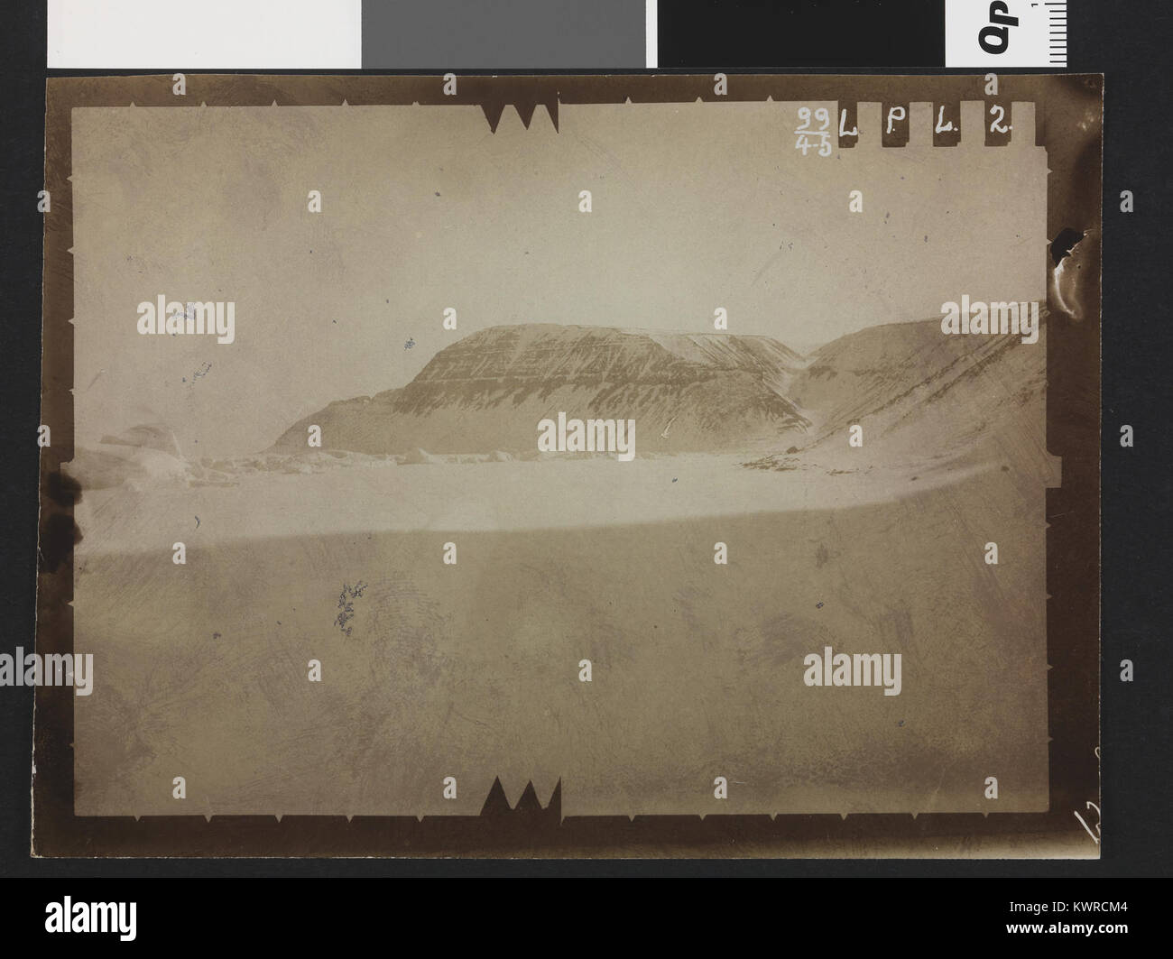 This photograph shows the eastern side of Bache Peninsula in Norway ...