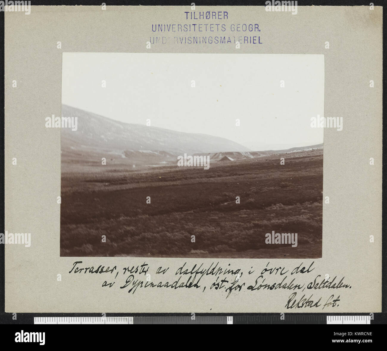 This photograph captures the upper section of Dypendaadalen, east of ...