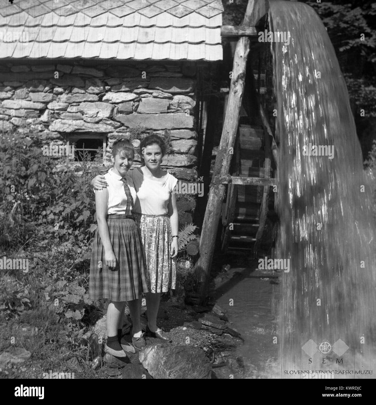 A 1963 photograph showing construction workers, including Lozar and ...